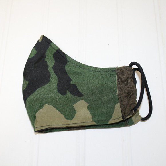 Hand Crafted | Accessories | Handmade Woodland Camo Fabric Face Mask ...
